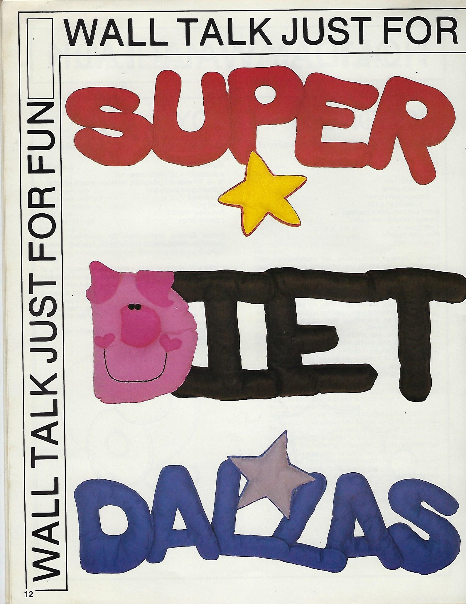 Wall Talk Felt Designs Fabric Applique Wallhanging Patterns | Etsy