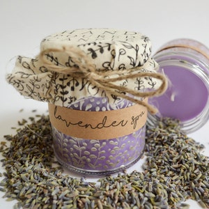 Hand Poured Candle 'lavender Spa' Handcrafted Welsh Candles by Palamar ...