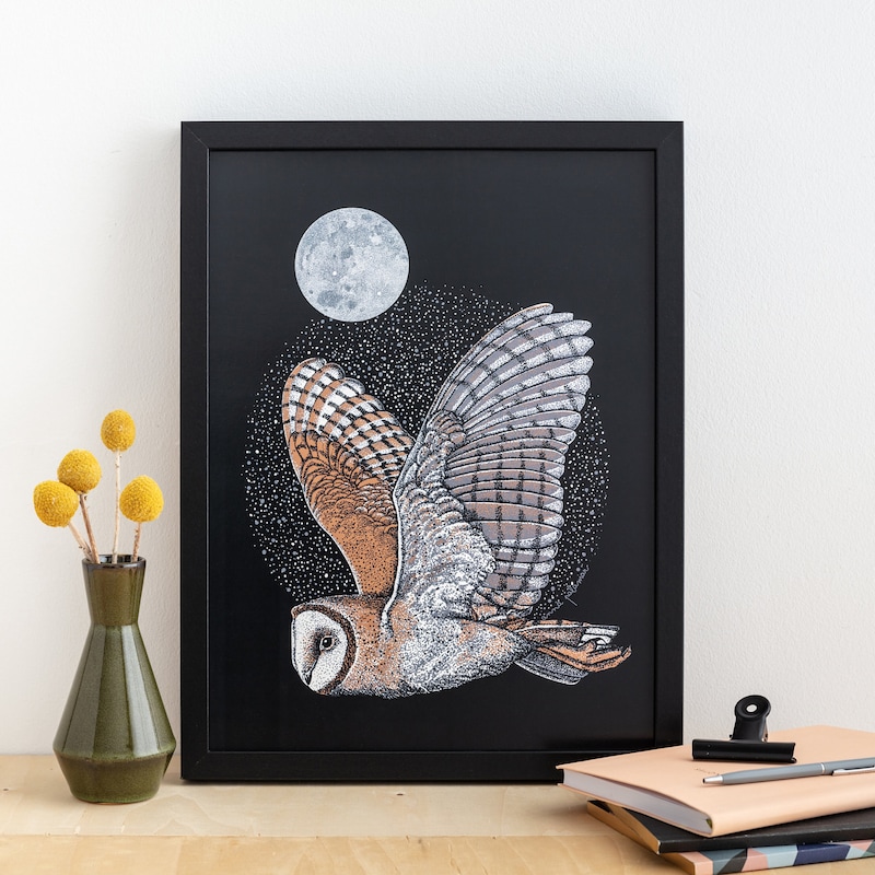 Owl Print - Etsy