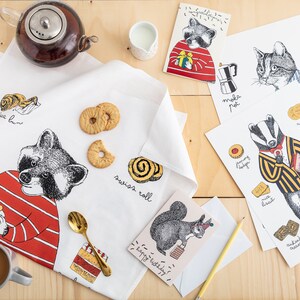 Mr Badger Print A4 - Etsy