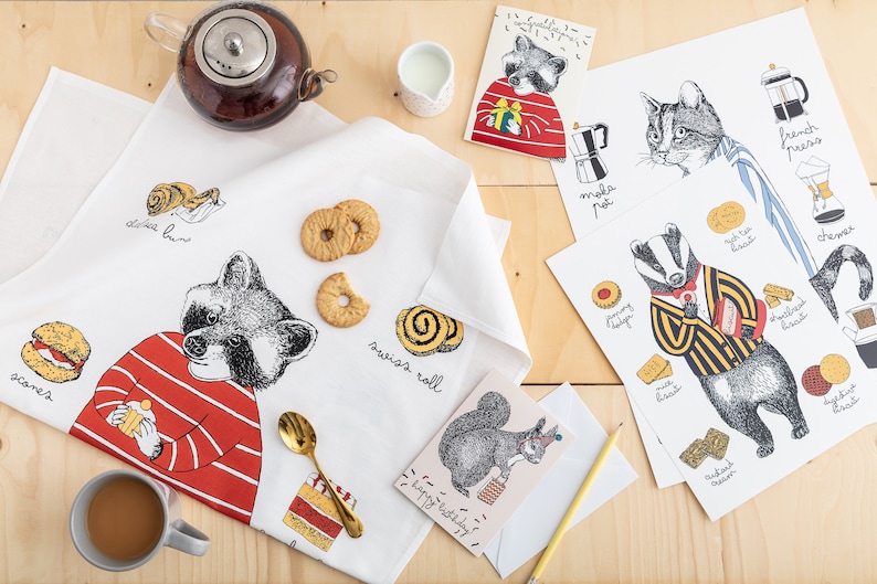 Mr Badger Print A4 - Etsy