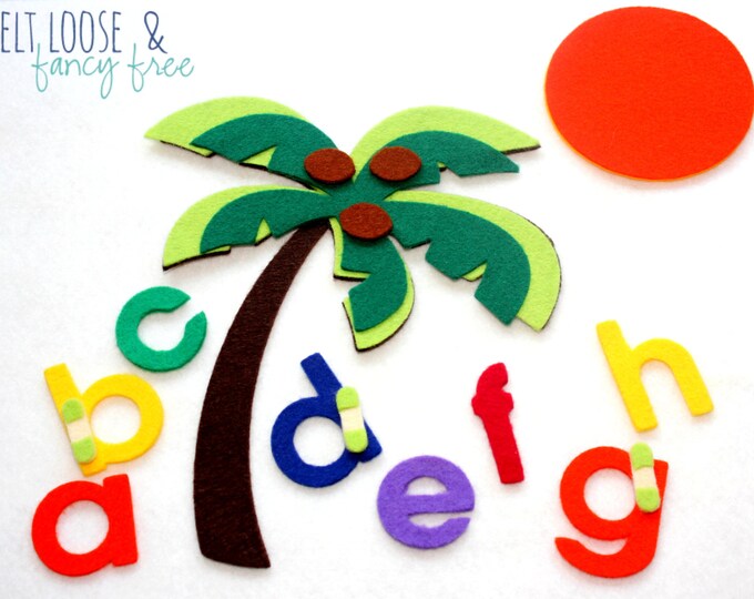 Chicka Chicka Boom Boom Felt Board / 60-piece ABC Match-up Flannel ...