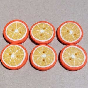 orange slice buttons