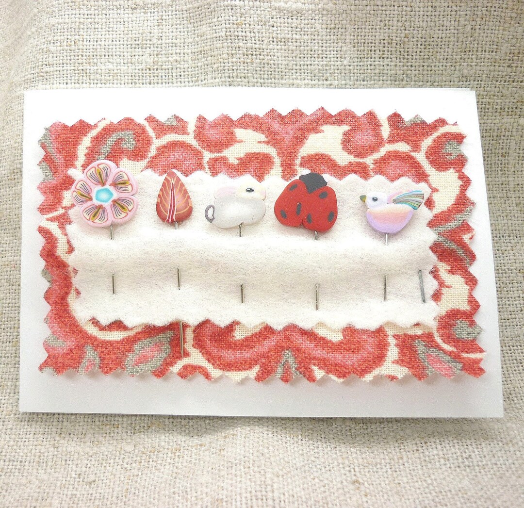 Ladybug Handmade Pins for Pincushion Decorative Quilting Sewing Pins ...