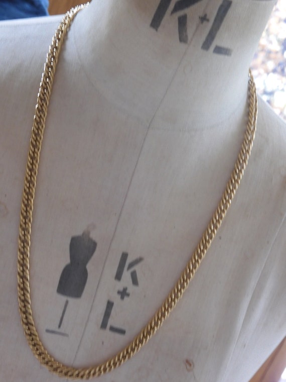 Stunning LONG Vintage 1970s 22ct Gold Plated Chain Ne… - Gem