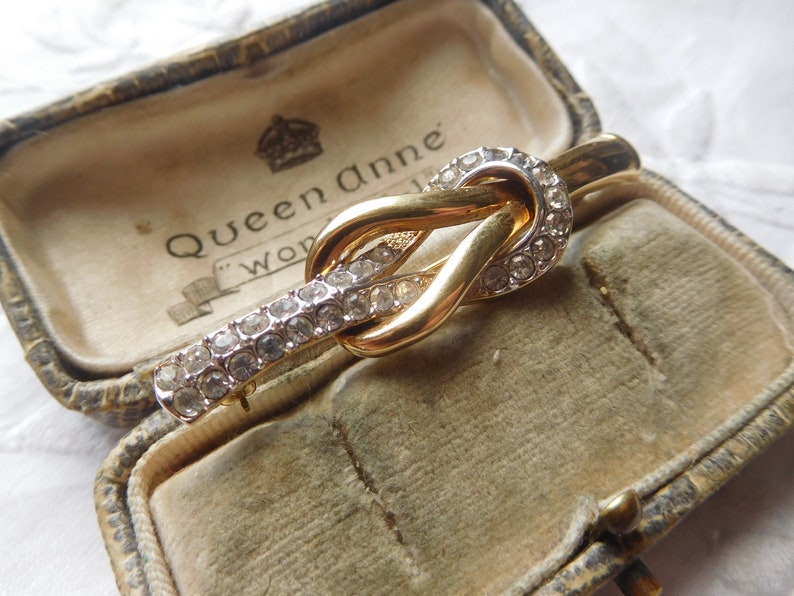 Beautiful Vintage 1980s Gold Tone REEF Knot Brooch With - Etsy