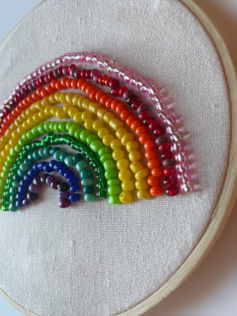 Beaded Rainbow Embroidery - Etsy