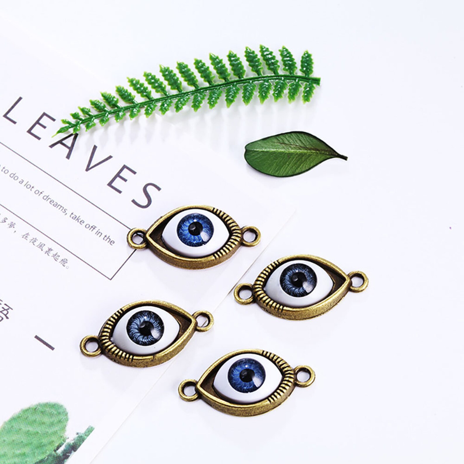 10pcs 10x30 Mm Resin Eye Cameo Eyes Ball Eyeball Pendant - Etsy