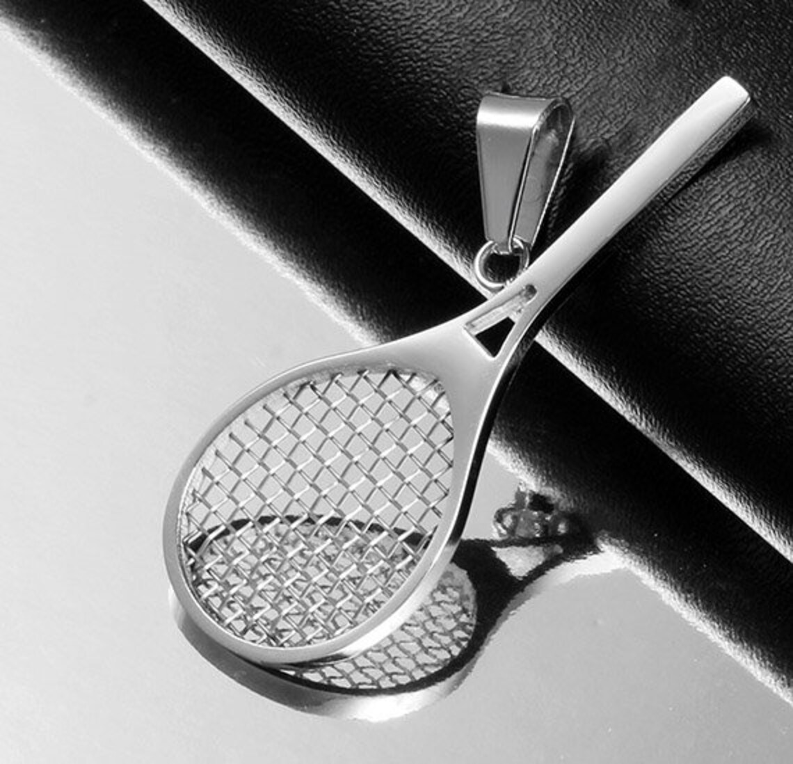 Stainless Steel Tennis Racket Charms-movement Charms Pendants - Etsy