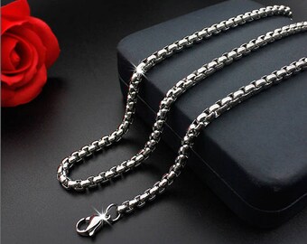 Mens Necklace Stainless Steel Chain Bulk Chain Jewelry | Etsy