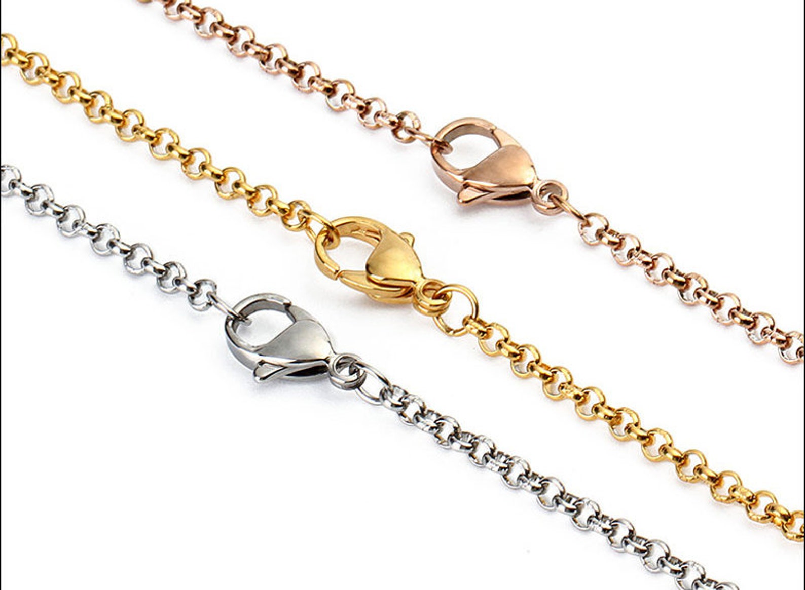 Stainless Steel Chain Handmade Chain Necklace Chainnickel - Etsy