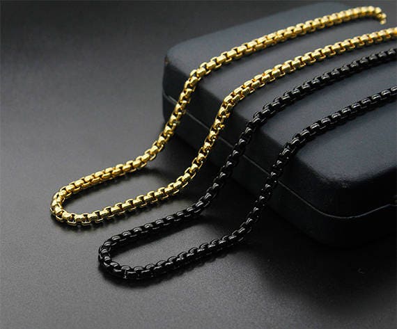 Mens Necklace Stainless Steel Chain Bulk Chain Jewelry | Etsy