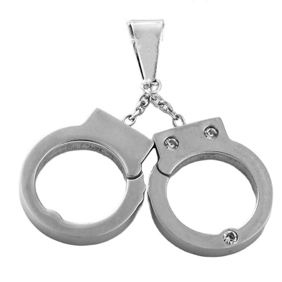 Stainless Steel Vintage Handcuffs Charms Connector Pendants - Etsy