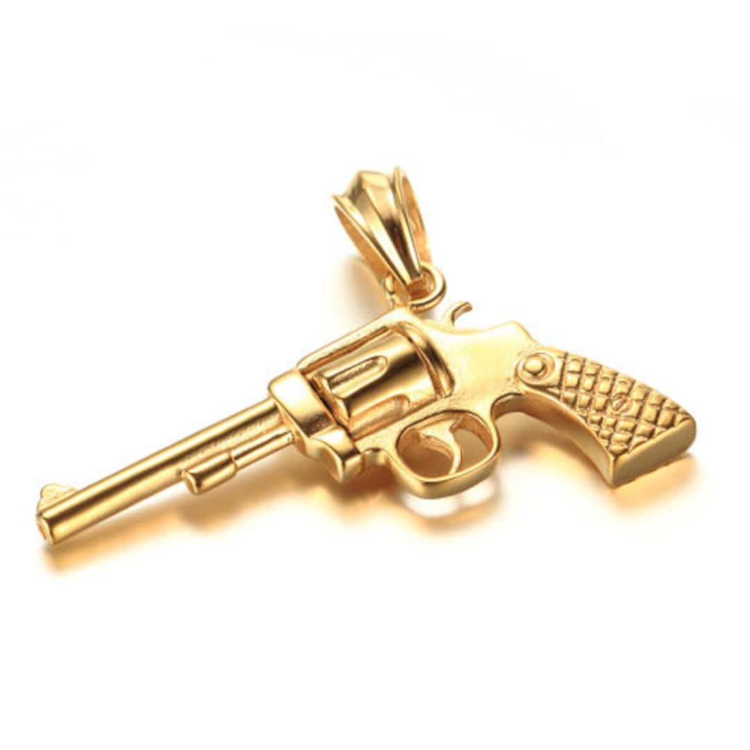 Stainless Steel Pistol Charm Pendant , Gun Charms - Etsy