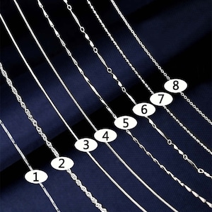 S925 Sterling Silver Chain, Bulk Chain, Jewelry Making Chain, Fine ...