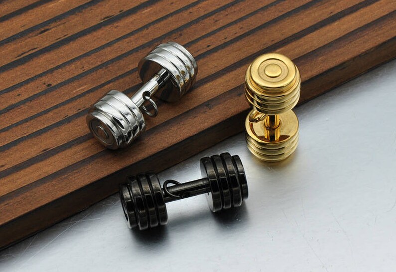 14x33mm Stainless Steel Dumbbell Charms Barbell Weight Charm - Etsy
