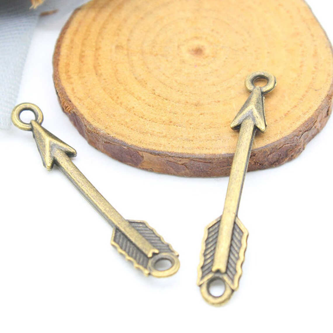 25pcs 5x37mm Silver Arrow Charm Pendant Feather Arrow Charms - Etsy