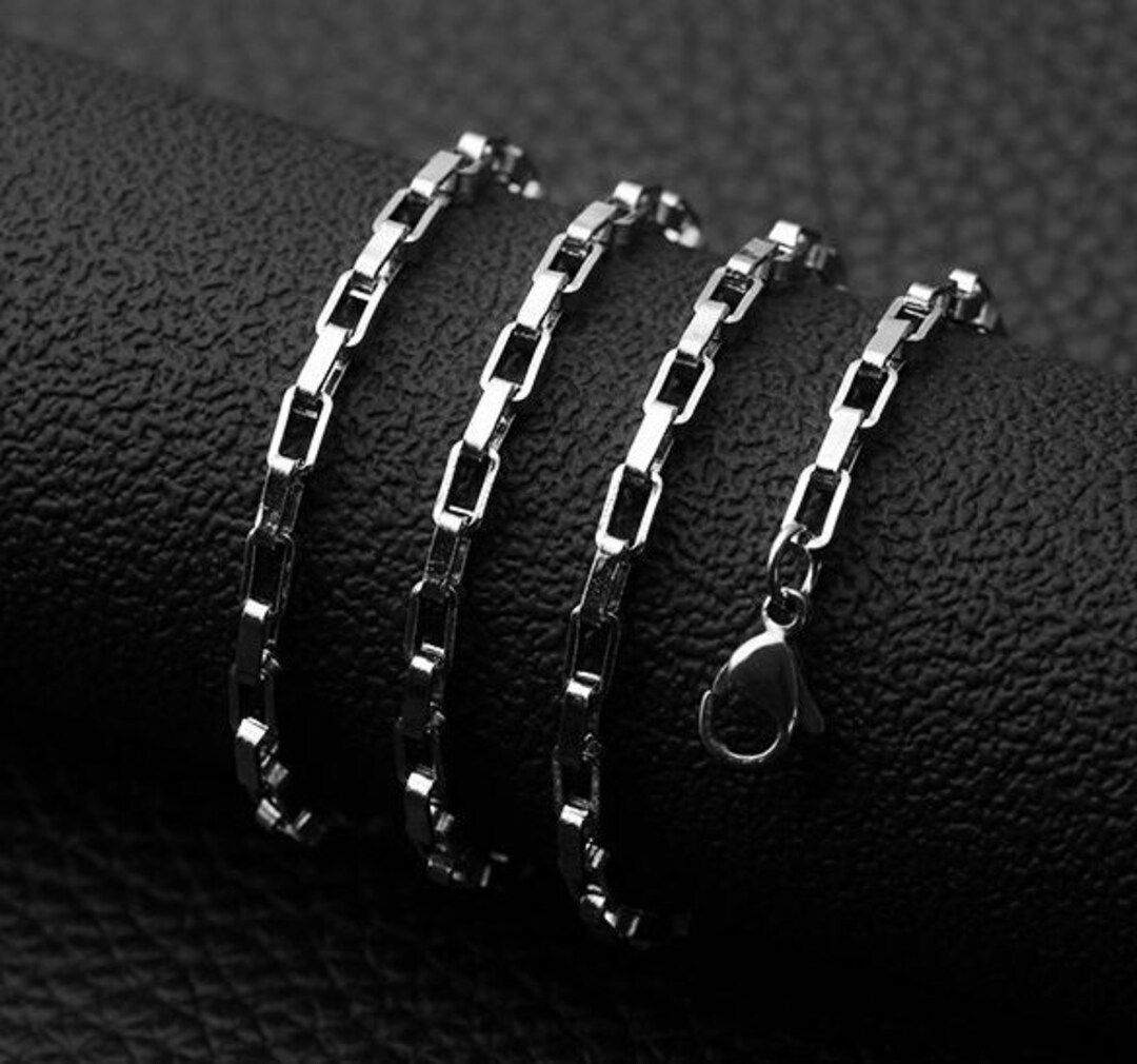 Mens Necklace Stainless Steel Chain, Bulk Chain, Jewelry Making Chain ...