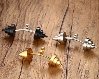 14x33mm Stainless Steel Dumbbell Charms Barbell Weight Charm | Etsy