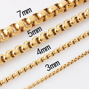Mens Necklace Stainless Steel Chain, Bulk Chain, Jewelry Making Chain ...