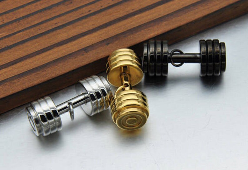 14x33mm Stainless Steel Dumbbell Charms Barbell Weight Charm - Etsy