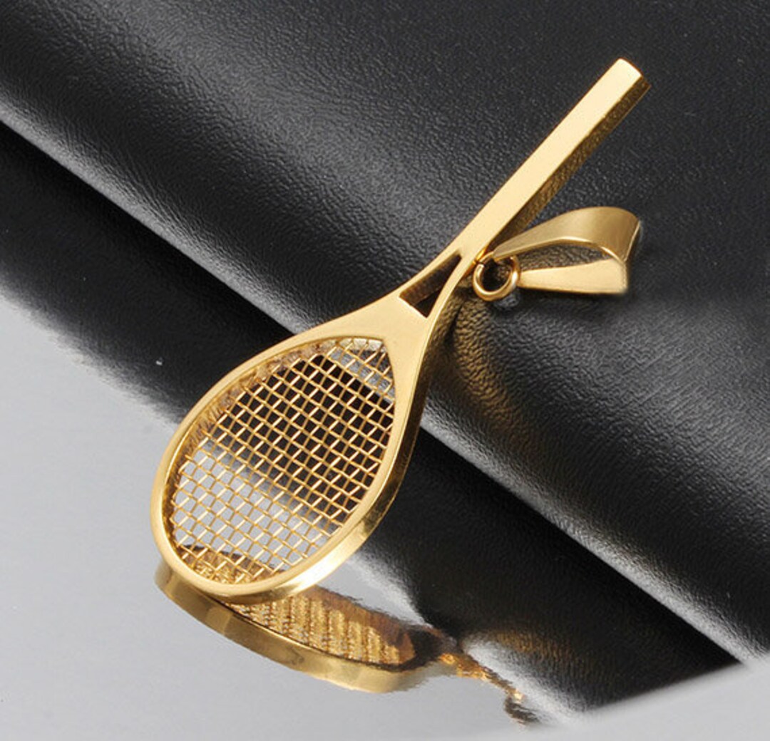 Stainless Steel Tennis Racket Charms-movement Charms Pendants - Etsy