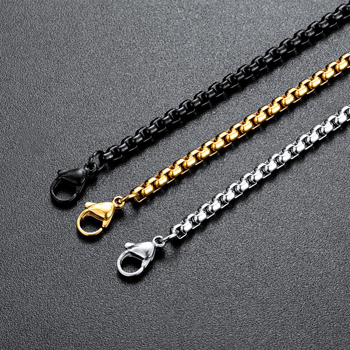 Mens Necklace Stainless Steel Chain Bulk Chain Jewelry - Etsy