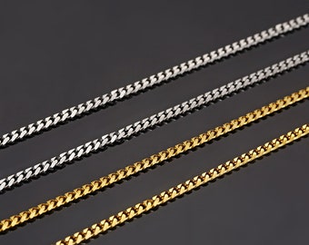 Mens Necklace Stainless Steel Chain Bulk Chain Jewelry | Etsy