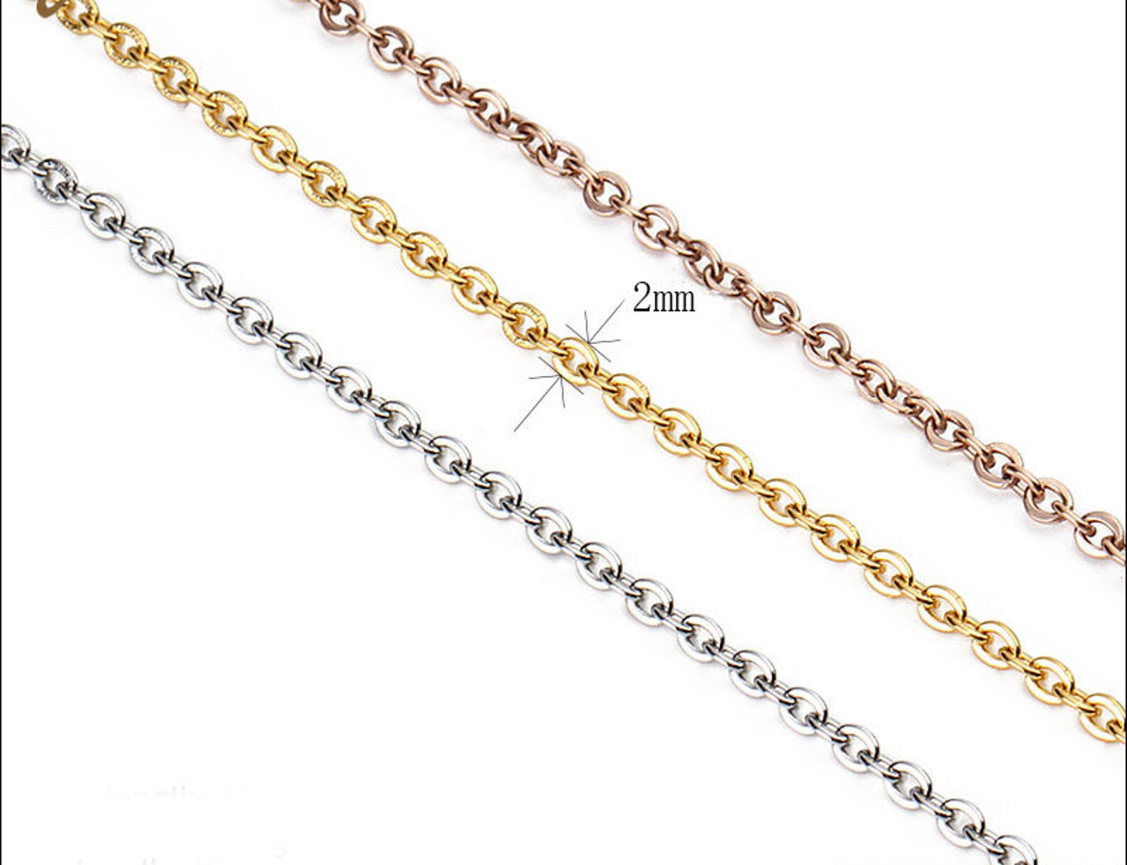 Stainless Steel Chain Handmade Chain Necklace Chainnickel | Etsy