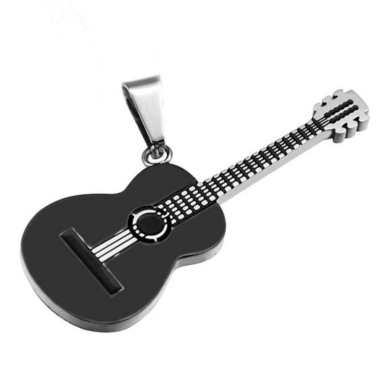 Stainless Steel Guitar Charm Pendants , Music Charms - Etsy