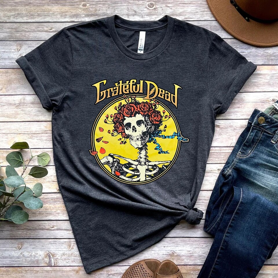 Vintage Grateful Dead Bertha Wheel and Roses Shirt sold by Ismael ...