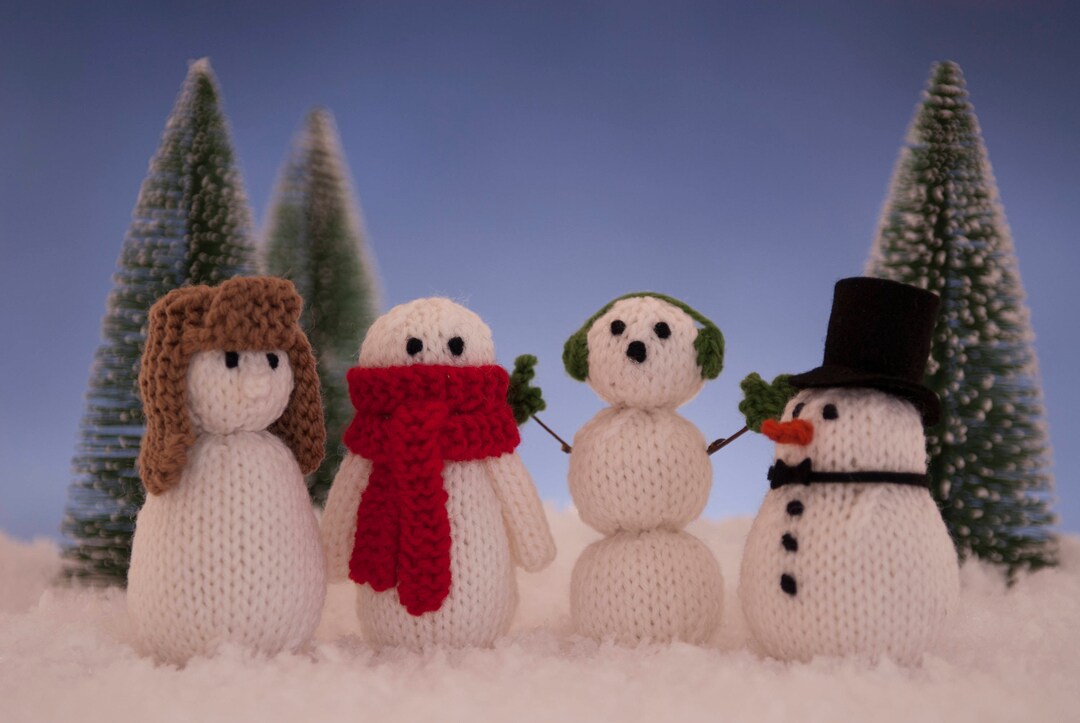 Snowman Family 1 Knitting Pattern Instant Download PDF - Etsy