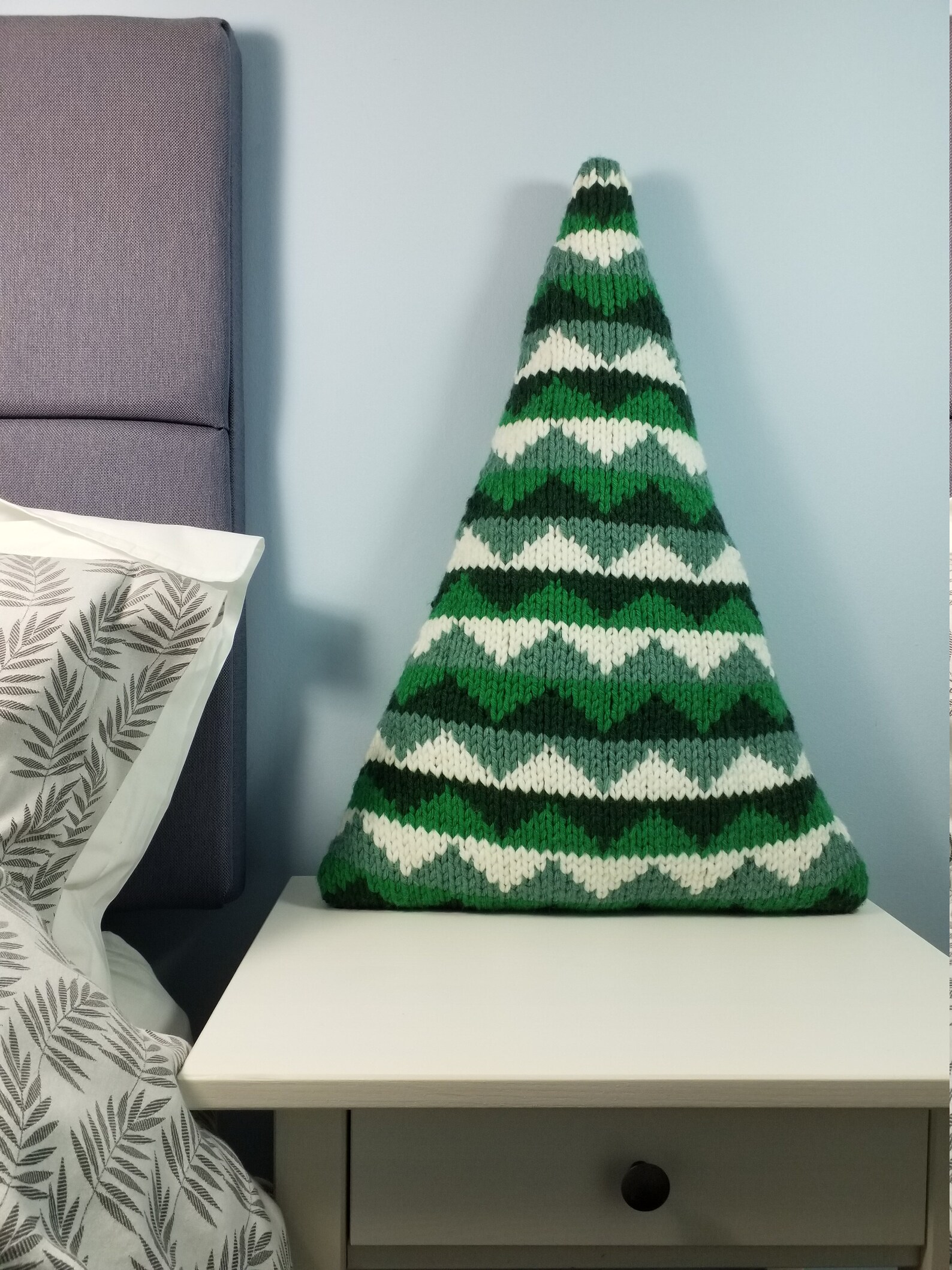 Christmas Tree Cushions Knitting Pattern PDF | Etsy