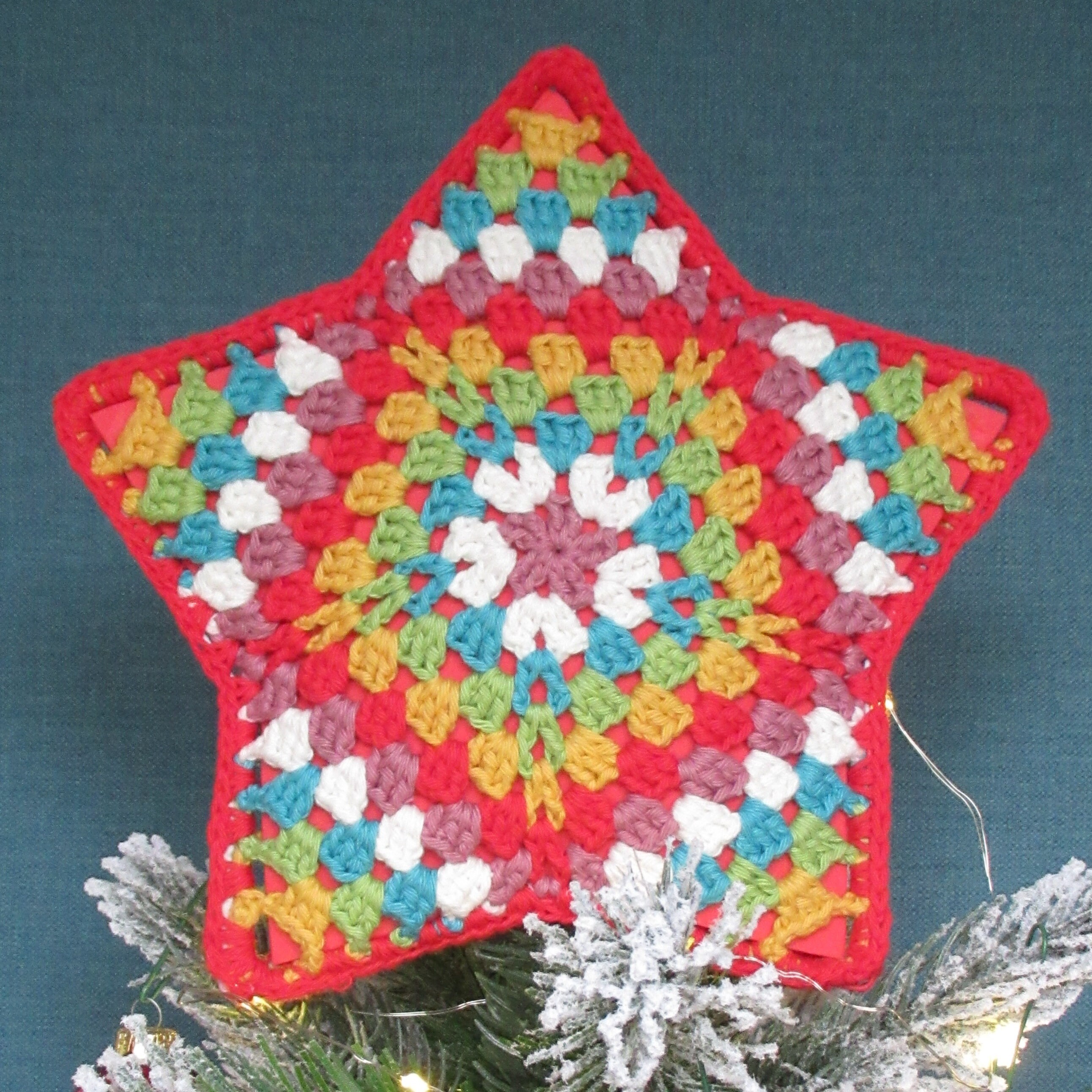Granny Star Tree Topper and Other Decorations Crochet Pattern and ...