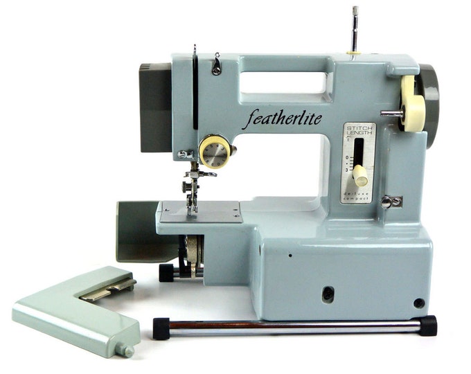 1960s FEATHERLITE Sewing Machine . Free Arm Portable Sewing Machine ...