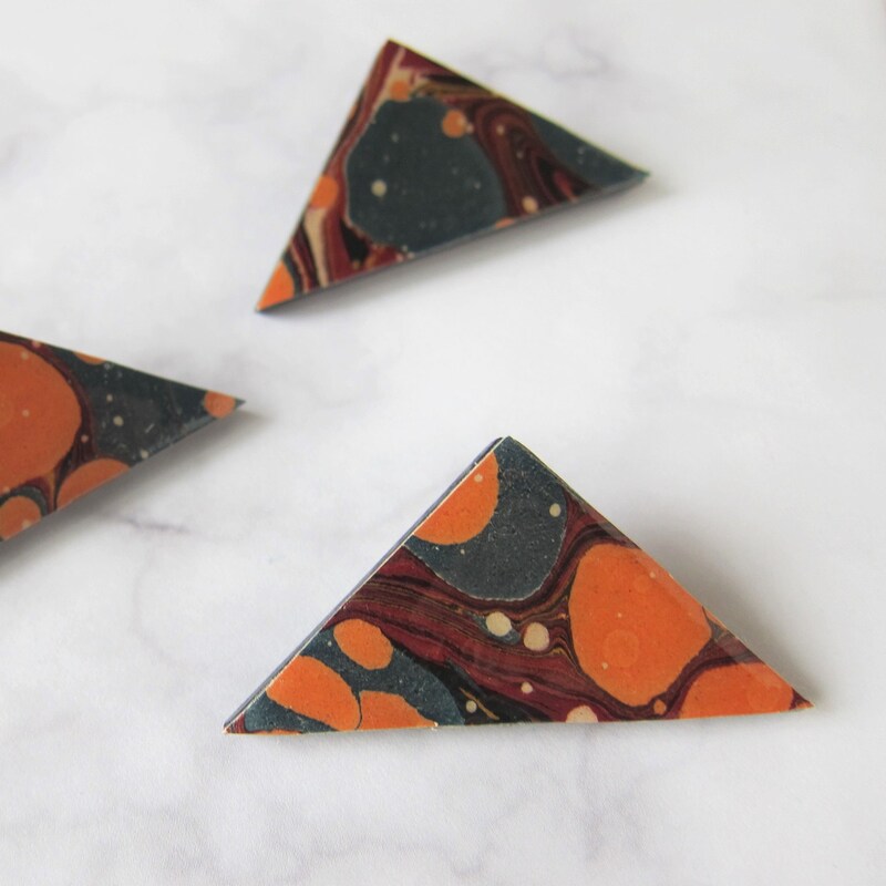 Triangle Brooch - Etsy UK