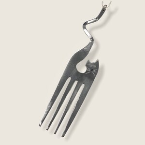 Necklace Cat Fork Silverware Flatware - Etsy