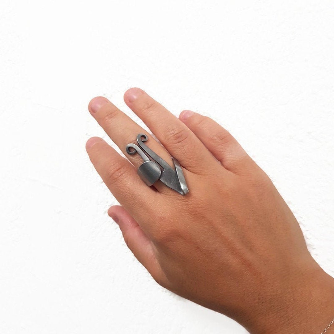 Rings Fork Silverware Flatware - Etsy