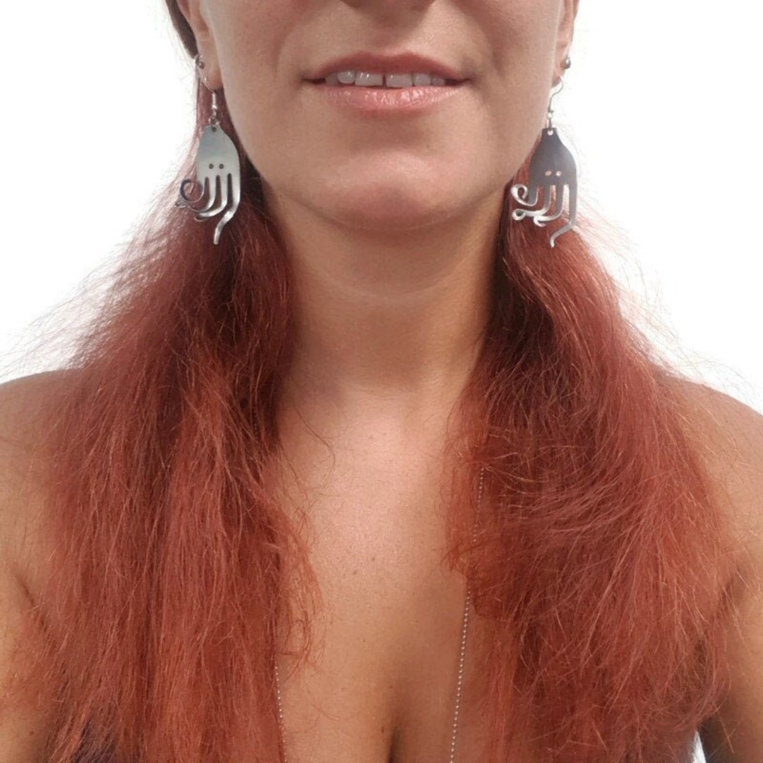 Earrings Fork Octopus Jewels Flatware Silverware - Etsy