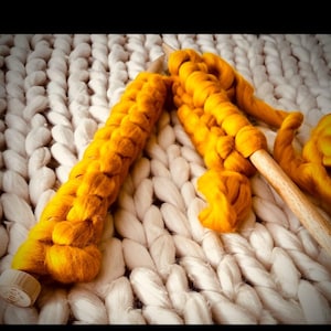 Juey Jumbo Chunky Giant Size 25mm X 600mm Handcrafted Knitting Needles ...