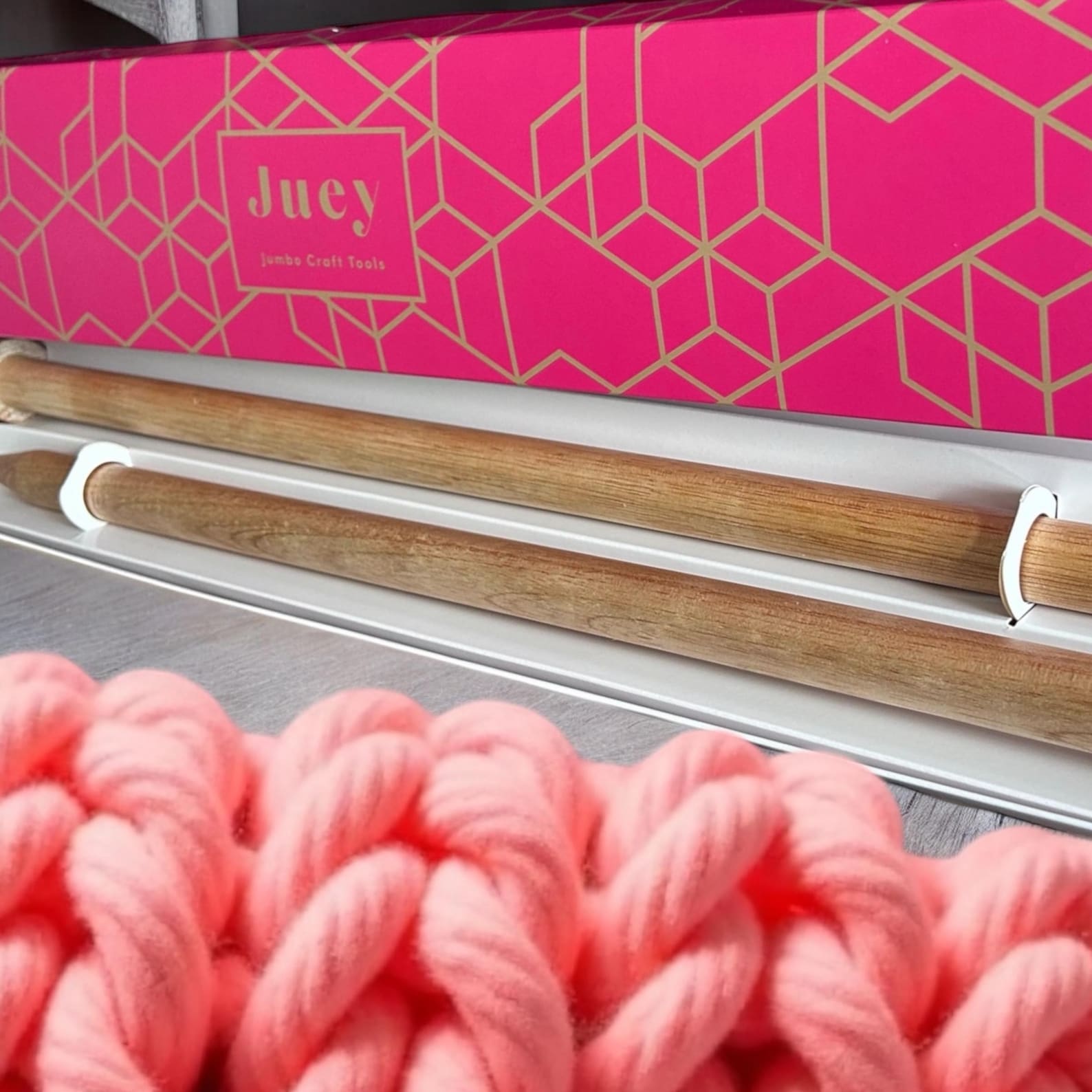 Juey Jumbo Chunky Giant Size 25mm X 600mm Handcrafted Knitting Needles ...