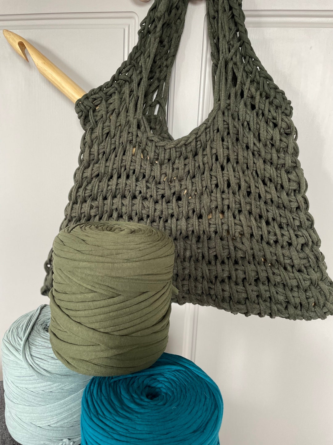 Juey Jumbo Tunisian Crochet Bag Pattern - Etsy