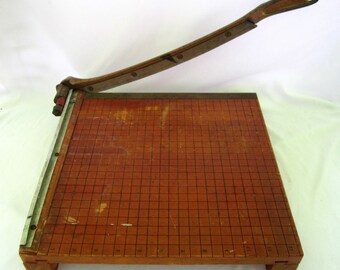 Vintage paper cutter | Etsy