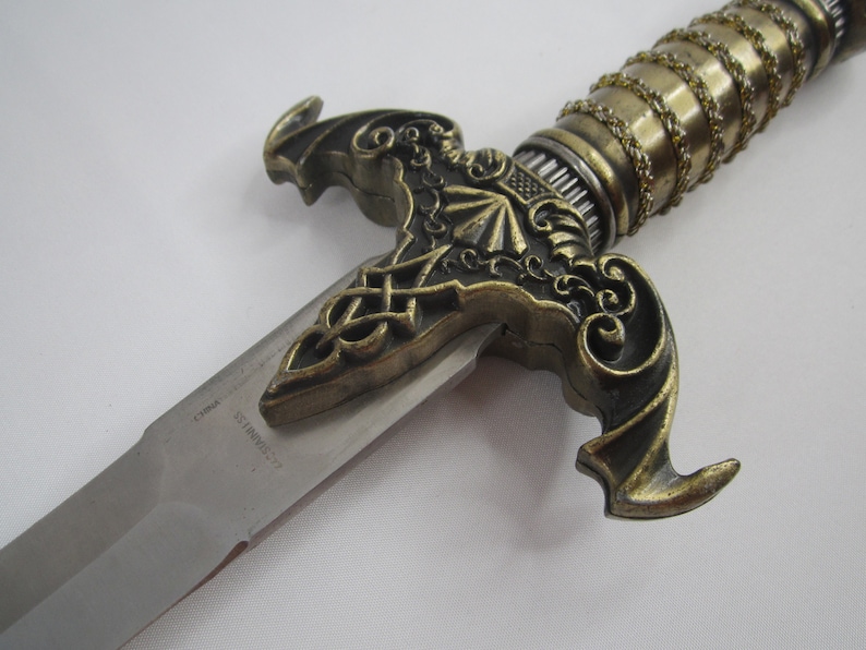Sword With Scabbard Decorative Metal Medieval Knight 440 Etsy