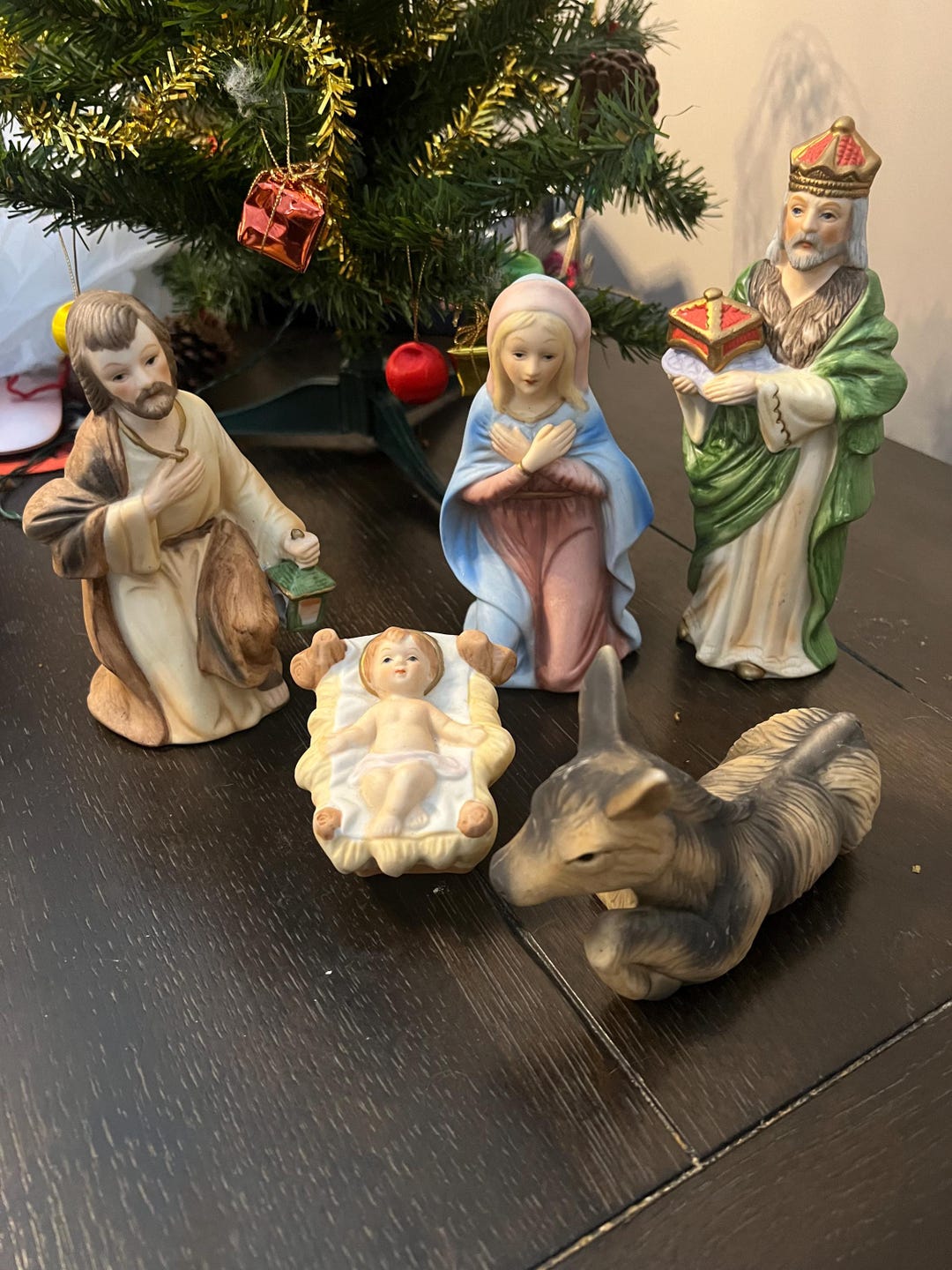 Vintage Nativity Set Homco Mary, Joseph and Baby Jesus - Etsy