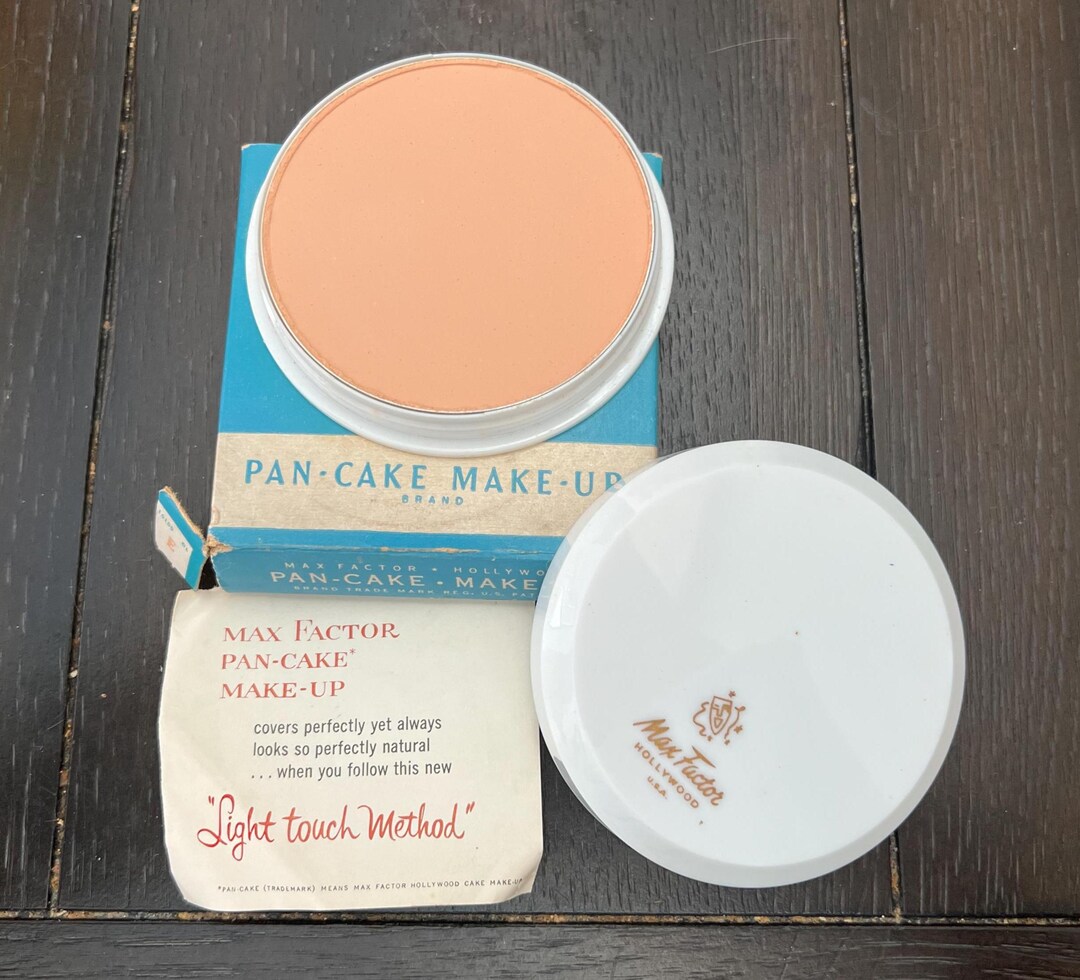 Make-up Max Factor Pan-cake Vintage Compact Cream No 2 NOS Original Box ...