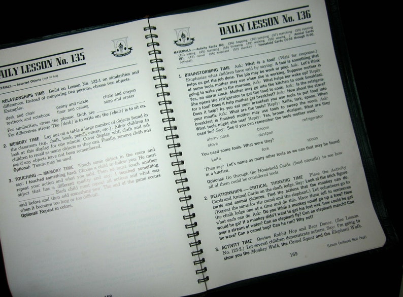 Peabody Language Development Kit Level 1 1965 Teacher Home | Etsy