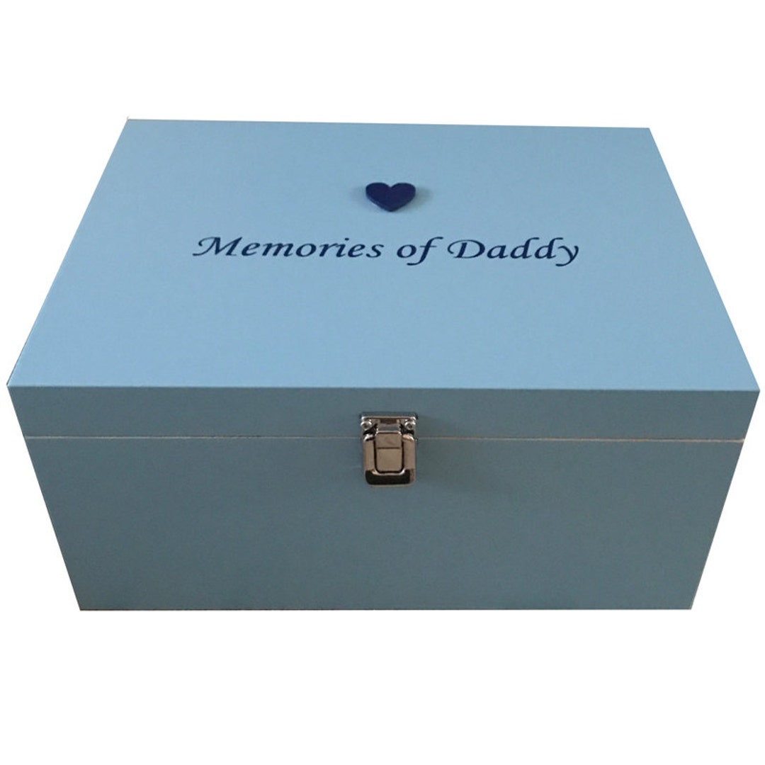 Blue Bereavement Memory Box Memories of Daddy - Etsy