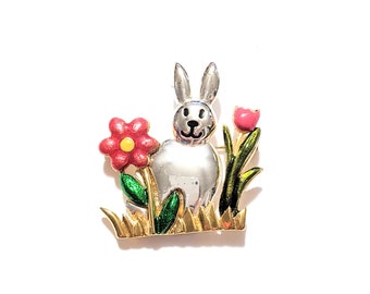 Easter Bunny Pin | Etsy