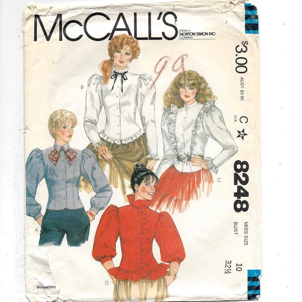 Ruffle Blouse Sewing Pattern - Etsy